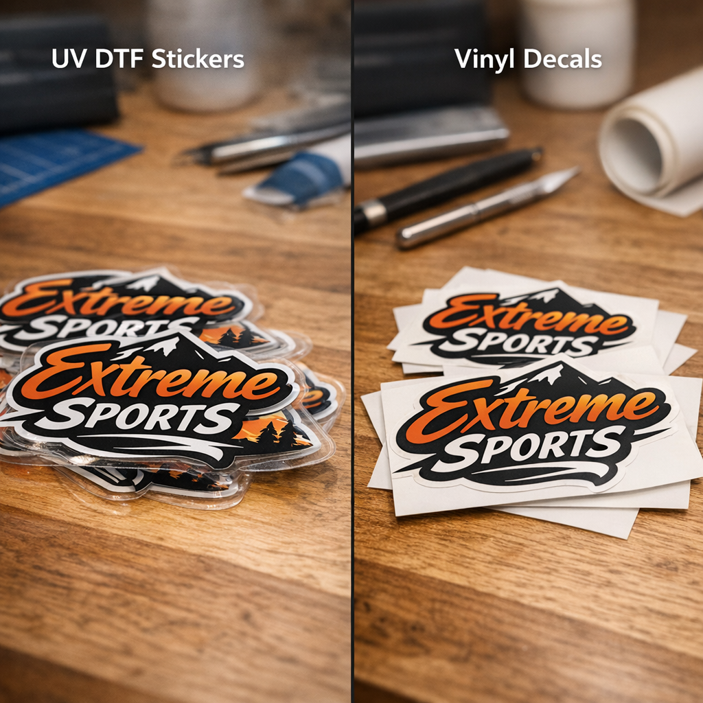 UV DTF Stickers vs Vinyl Decals: Quick Guide for Apparel Now - Five ...